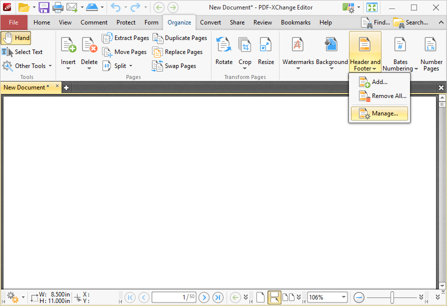 PDF-XChange Co Ltd :: Knowledge Base :: How do I Customize Headers and Footers